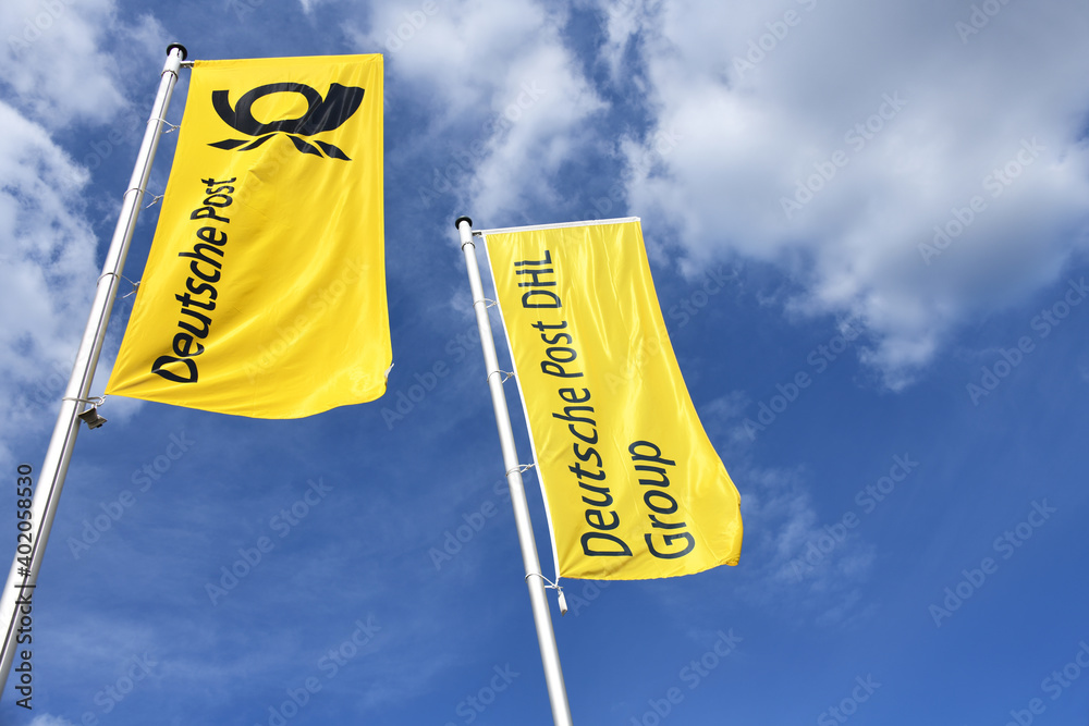 Foto de Bonn, North Rhine-Westphalia, Germany - May 14, 2019: Flag with ...