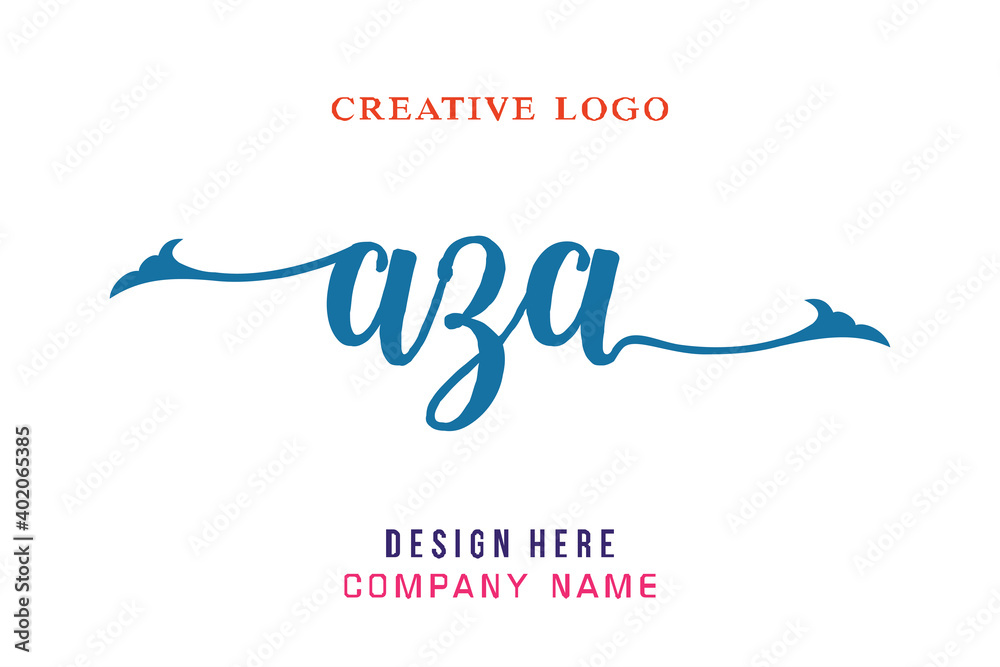AZA lettering logo is simple, easy to understand and authoritative ...