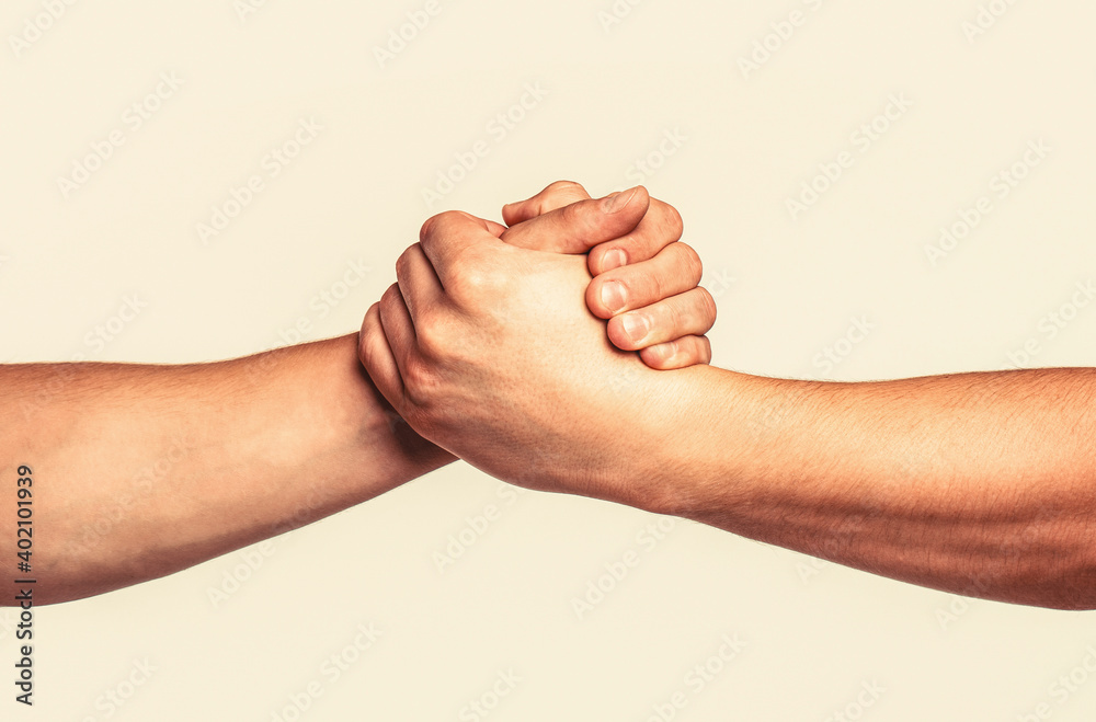 Stockfoto Helping hand outstretched, isolated arm, salvation. Friendly ...