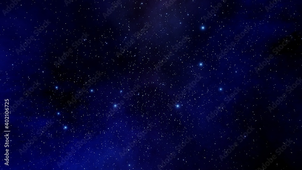 Stars in sky, starry night starlight shine of milky way, space cosmic ...