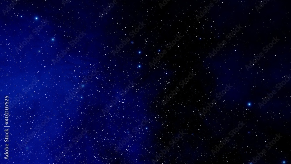 Stars in sky, starry night starlight shine of milky way, space cosmic ...