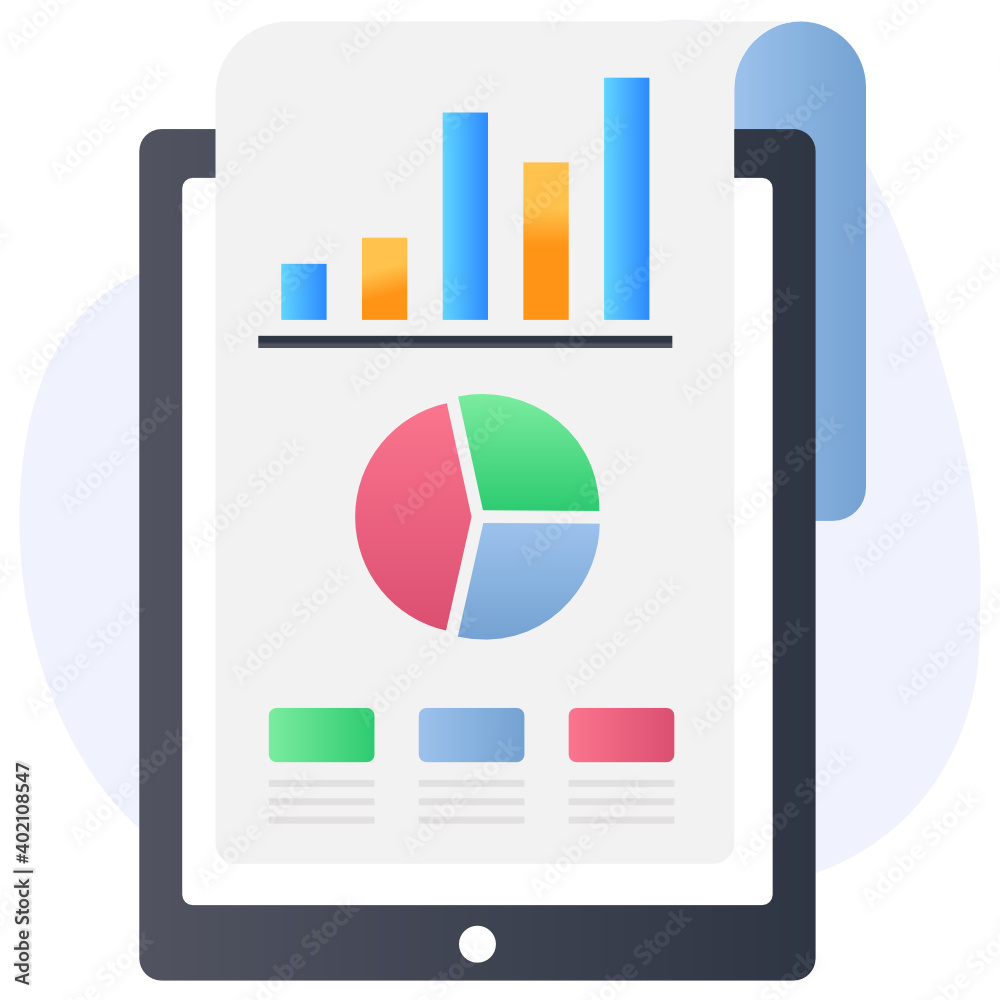 Campaign stats icon in flat concept editable design Stock Vector ...