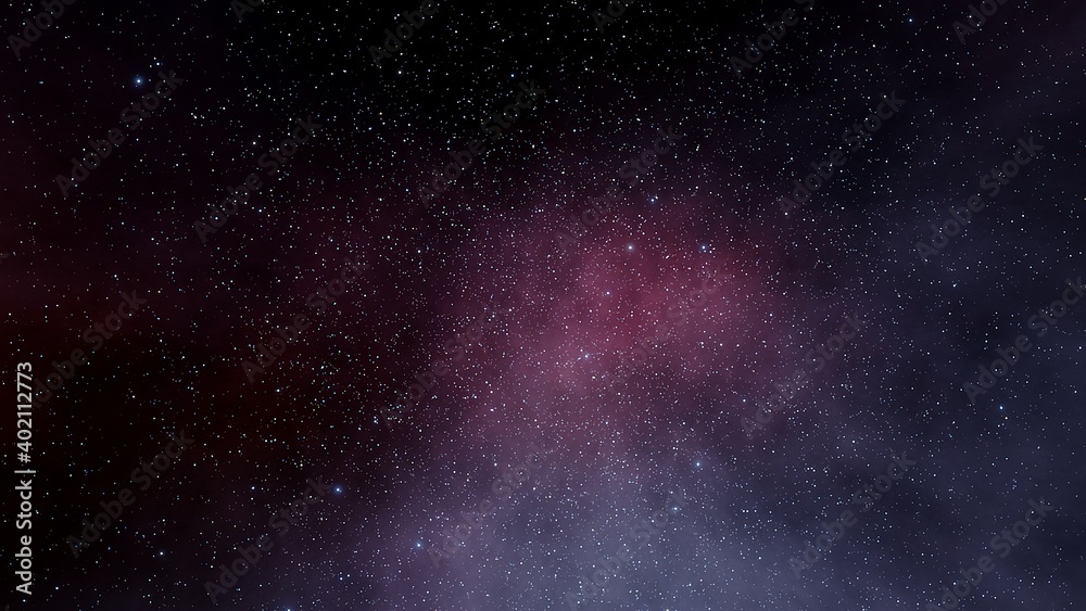 Stars in sky, starry night starlight shine of milky way, space cosmic ...