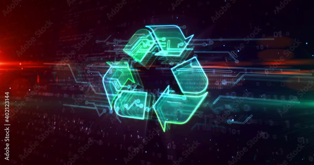 Recycling symbol, ecology, reuse icon, waste management and green ...