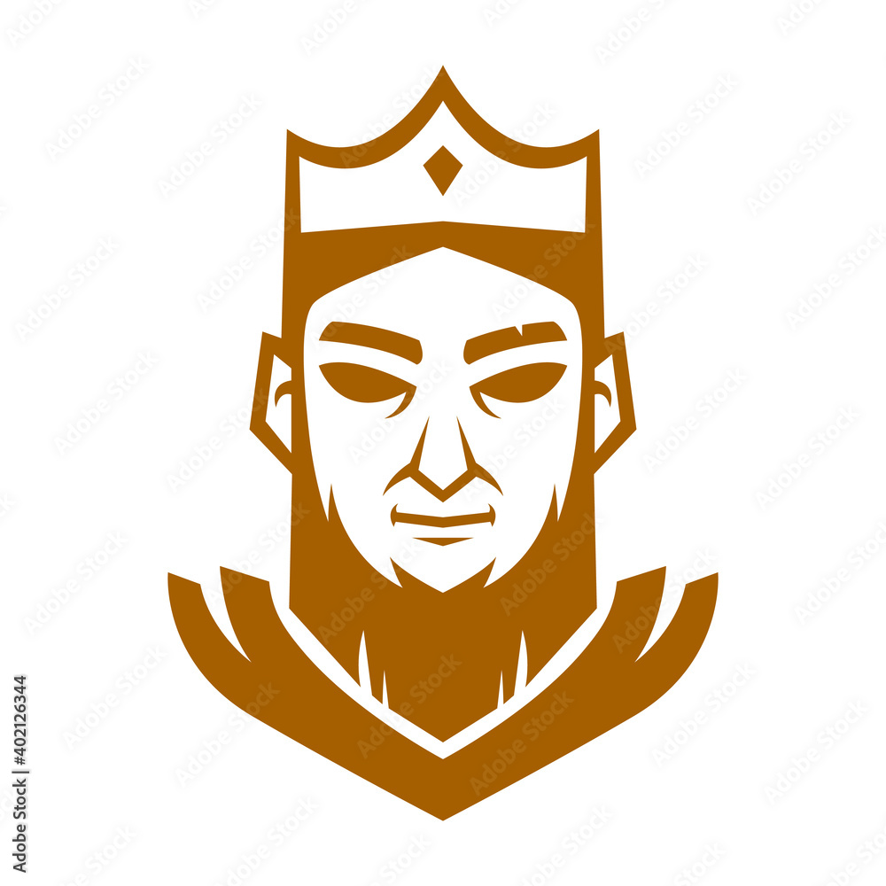 King logo concept design vector. King logo with crown design. Stock ...