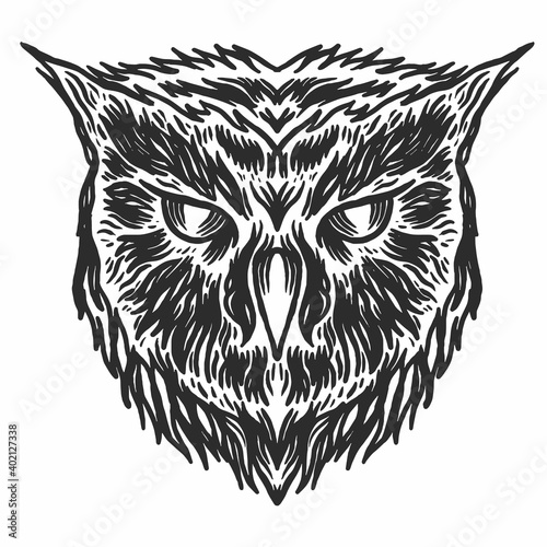Owl Head Outline