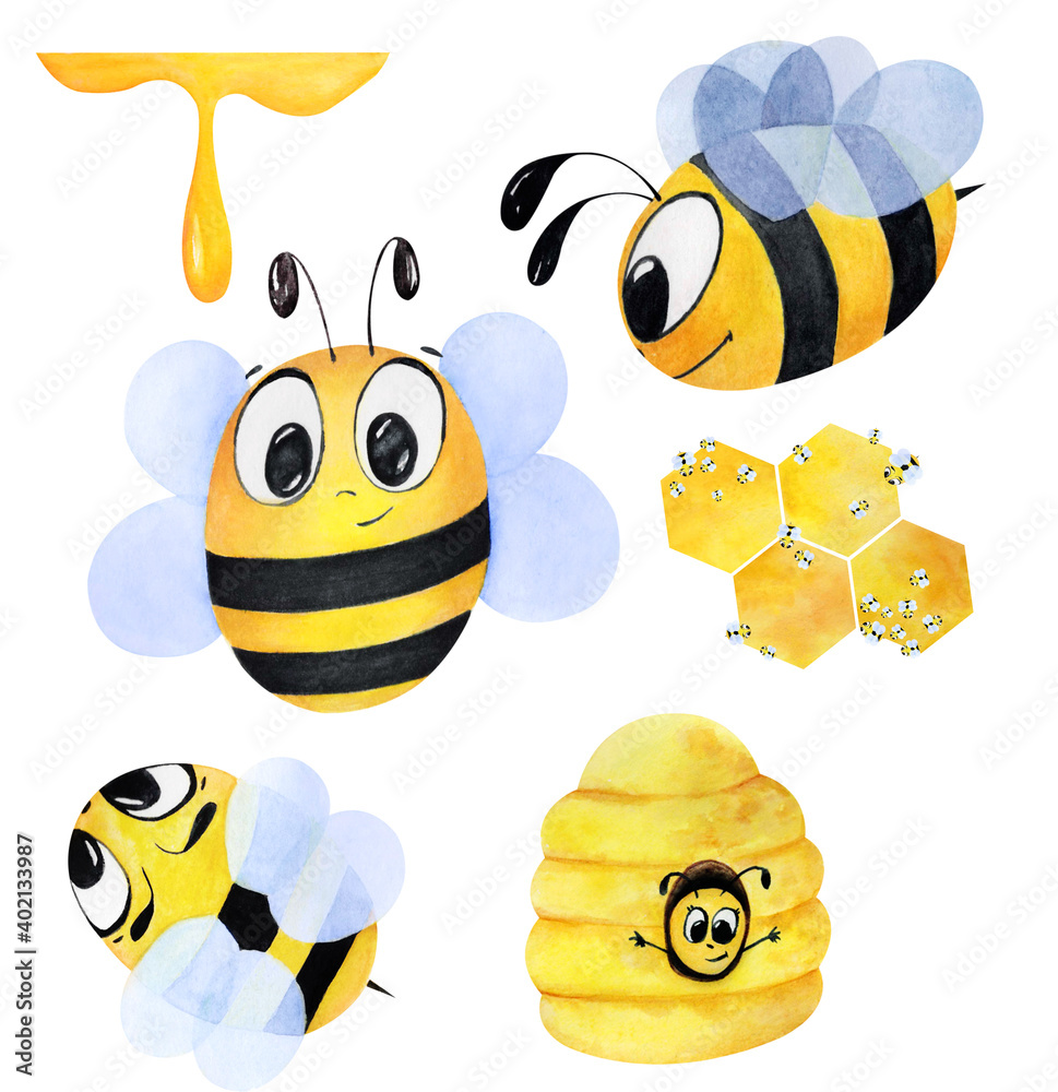 Cute Beehive Clipart