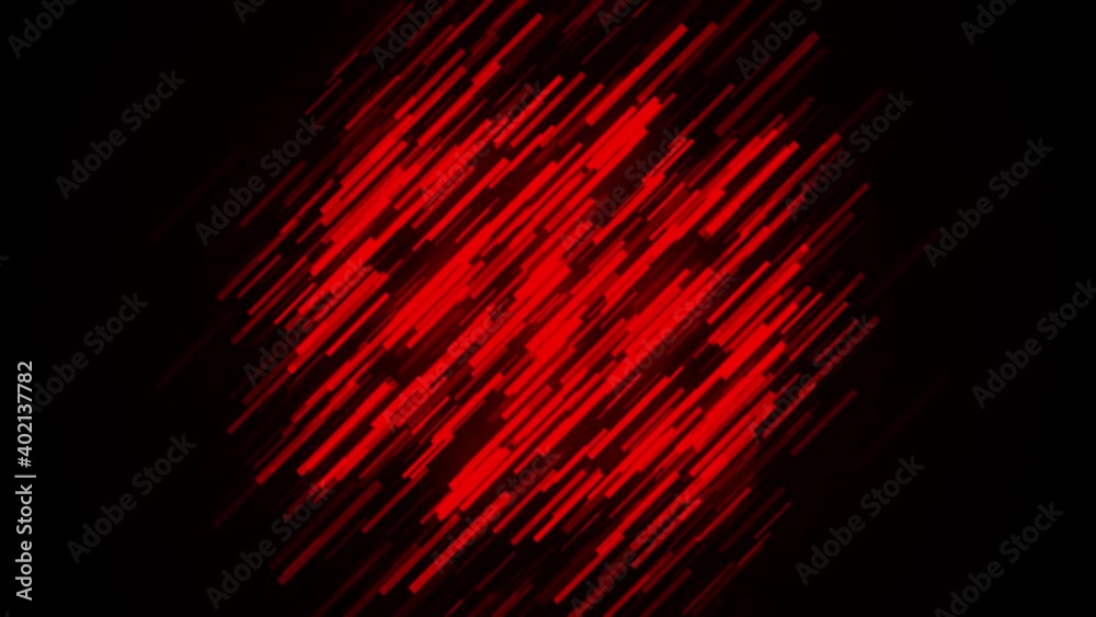 Abstract visualization of blood cells flowing slowly on black ...