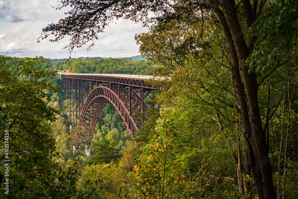 The Bridge at New River Gorge National Park and Preserve Stock Photo ...