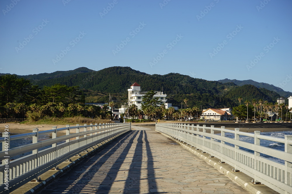 Bridge towards Oni no Sentakuita or Devil's Washboard, which are ...