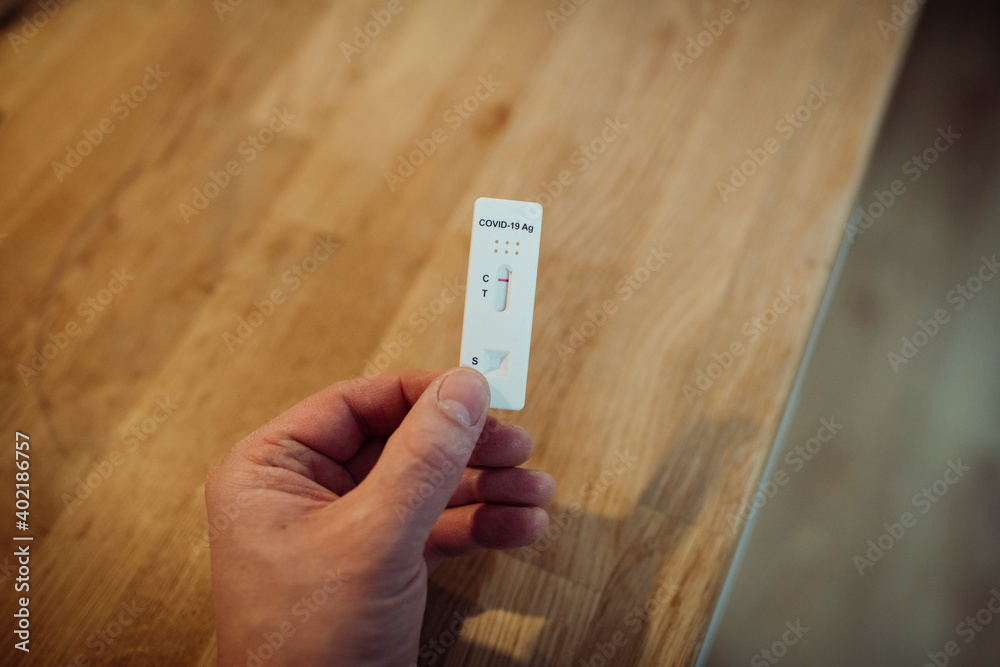 Covid 19 Schnelltest Stock Photo | Adobe Stock