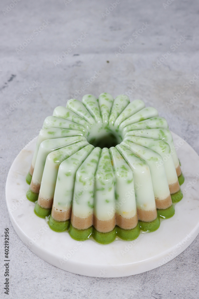 Puding cendol or dawet, traditional pudding dessert from Indonesian ...