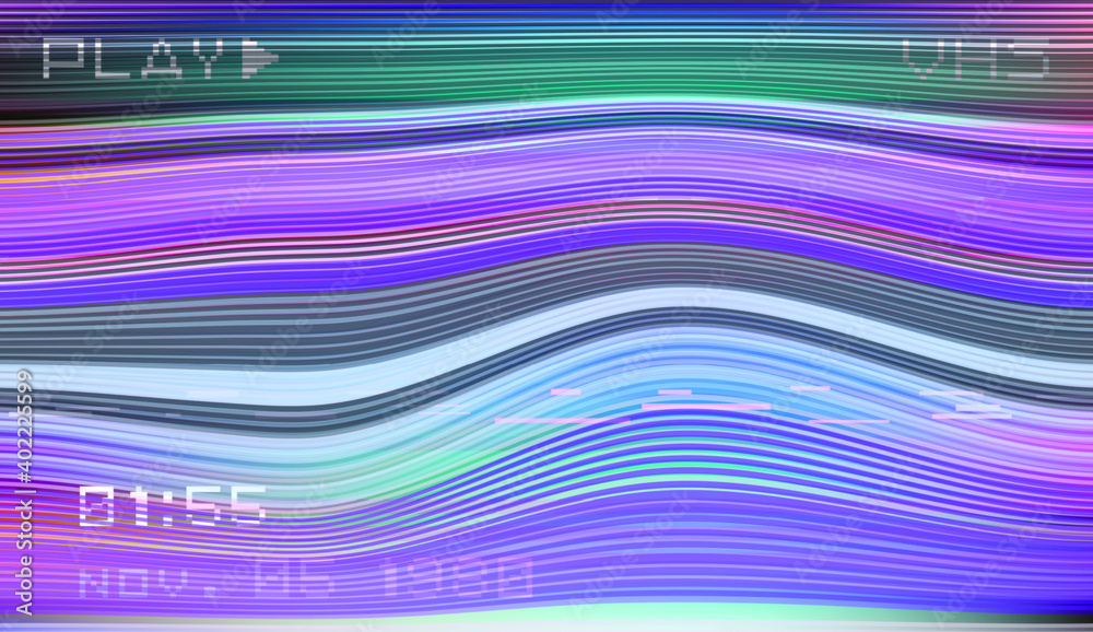 Retro background like in old video tape rewind or no signal TV screen ...