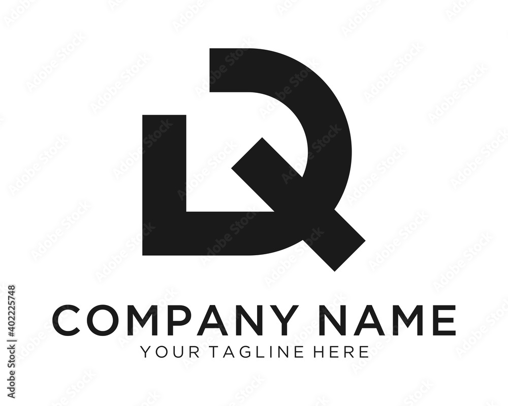 Professional Innovative Initial DQ logo and DQ logo. Letter DQ QD ...