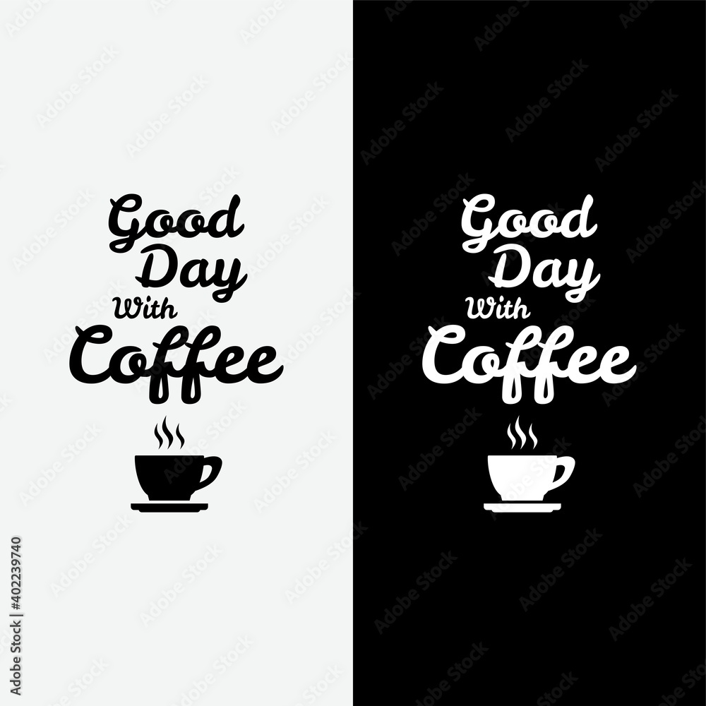 Typography vector graphic of coffee typography, coffee template ...
