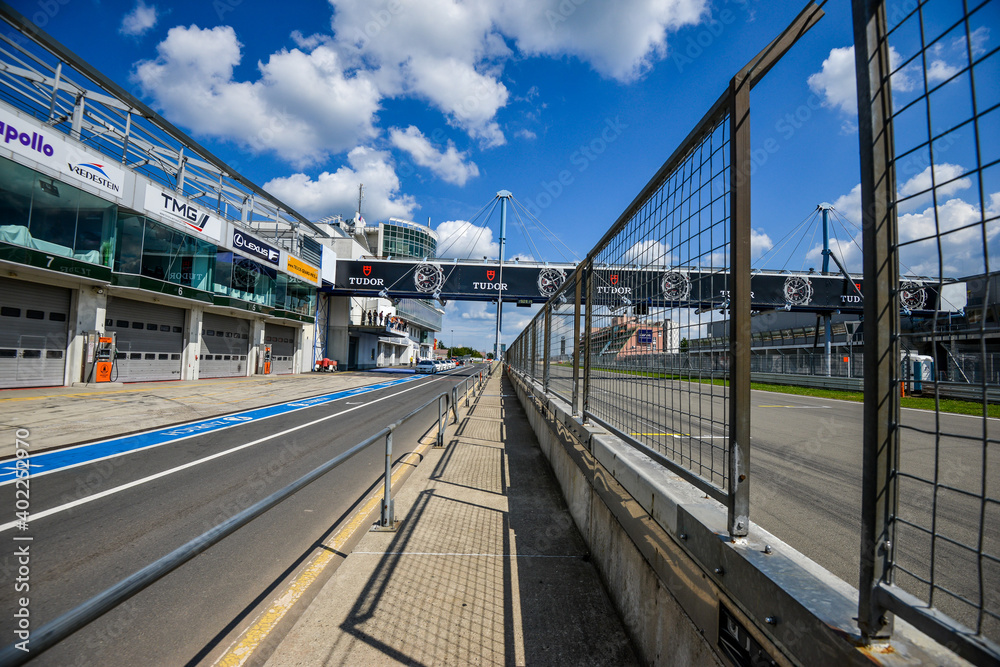 Nurburg, Germany - August 20, 2015. Race track Strongman RUN at race ...
