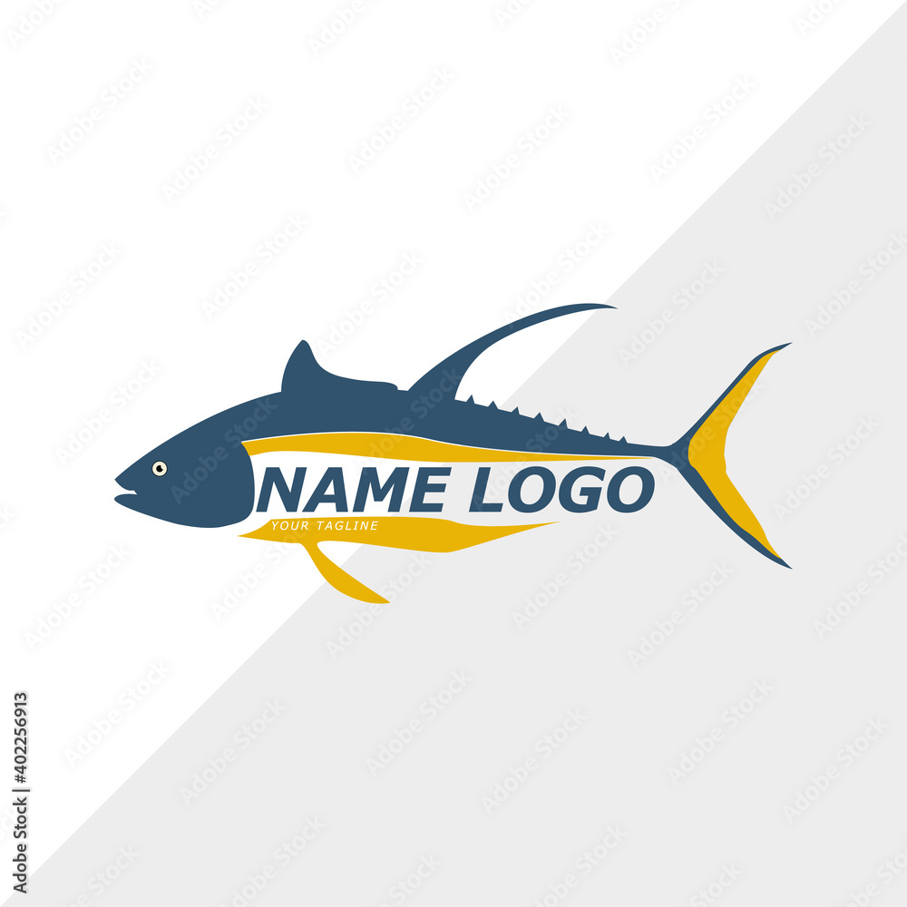 yellowfin tuna logo. can be used for fish company logos, restaurant ...