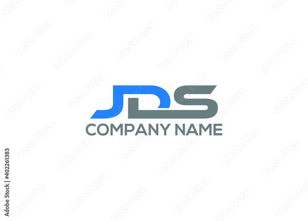 JDS Letter Logo Design with Creative Modern initial icon template Stock ...