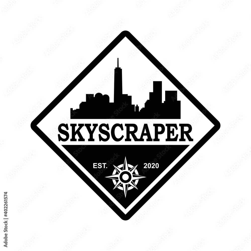Cityscape Vector , Architecture Logo Vector Stock Vector | Adobe Stock