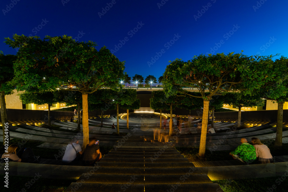 Modern amphitheater like as ancient theatre Stock Photo | Adobe Stock