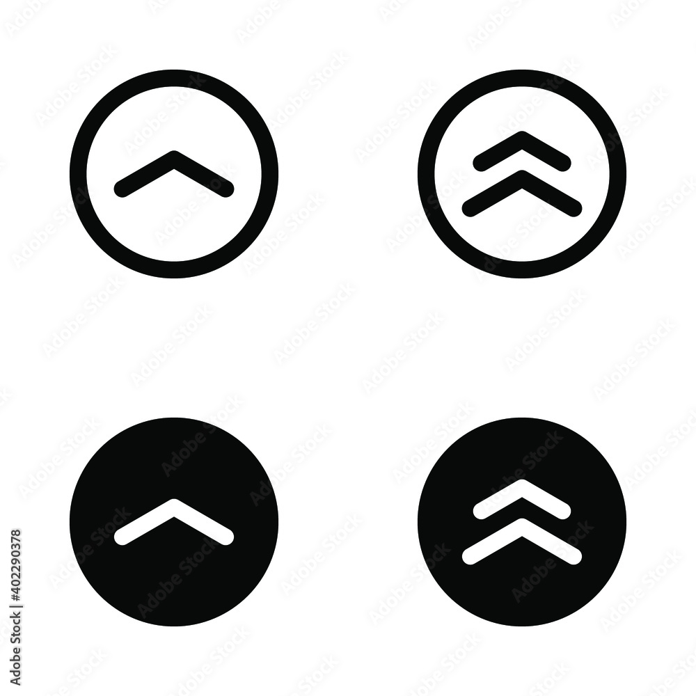 Vector swipe up icon isolated on white background for stories design ...