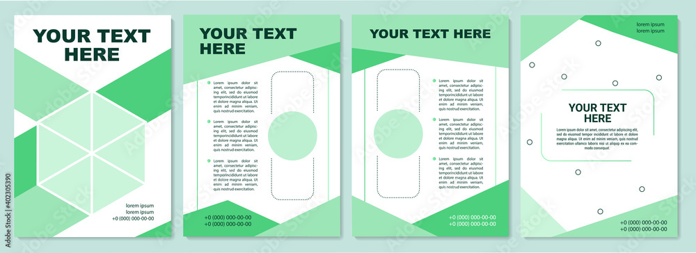 Empty geometric brochure template. Multipurpose sections with copyspace ...