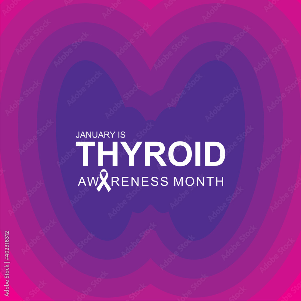 thyroid awareness month concept design Stock Vector | Adobe Stock