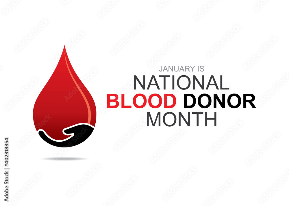 National blood donor month concept poster design Stock Vector | Adobe Stock