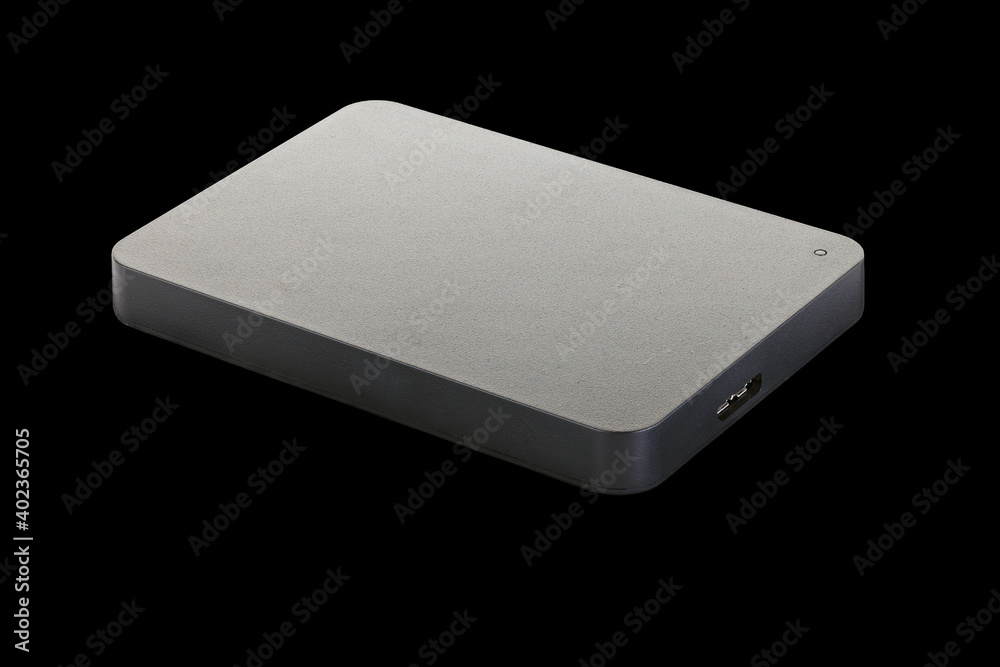External hard drive disc with usb 3.0 cable, black. Best way of data ...