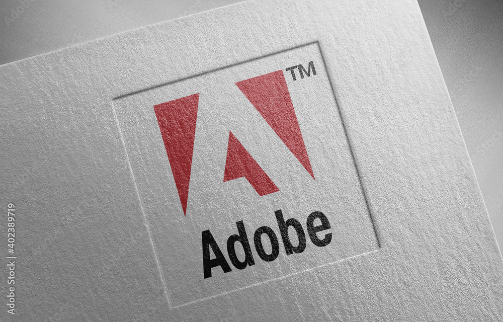 adobe-1 on paper texture Stock Photo | Adobe Stock