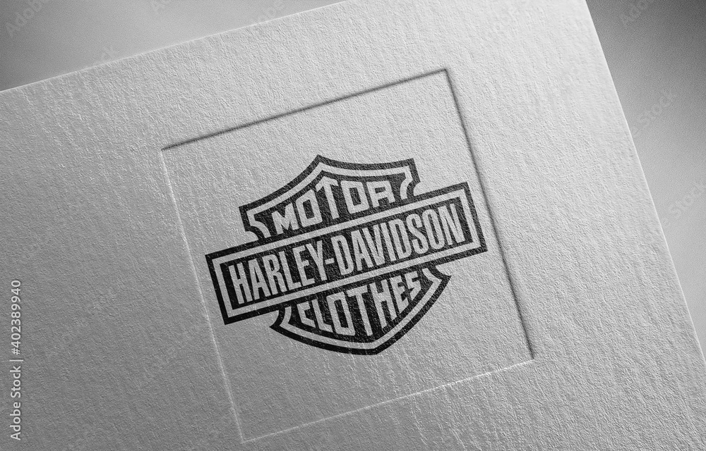 harley-davidson-9 on paper texture Stock Photo | Adobe Stock