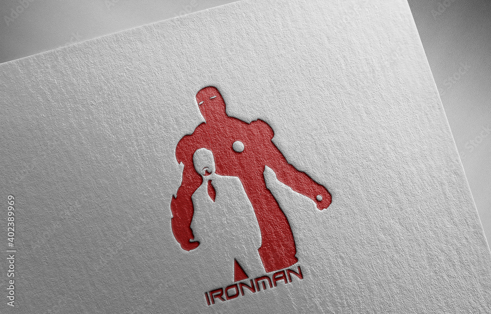 iron-man-marvel on paper texture Stock Photo | Adobe Stock