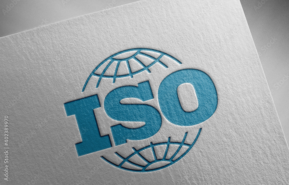 iso-2-1 on paper texture Stock Photo | Adobe Stock