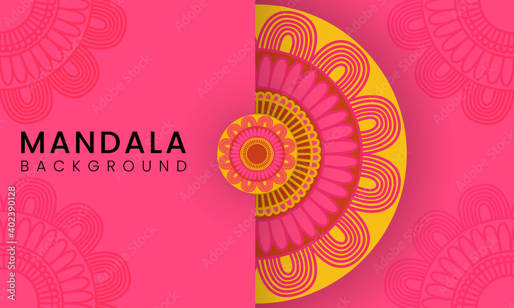 Royal Background with decorative mandala design; Ornamental background ...