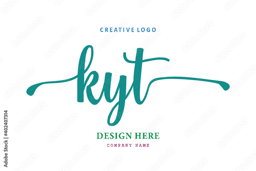 KYT lettering logo is simple, easy to understand and authoritative ...
