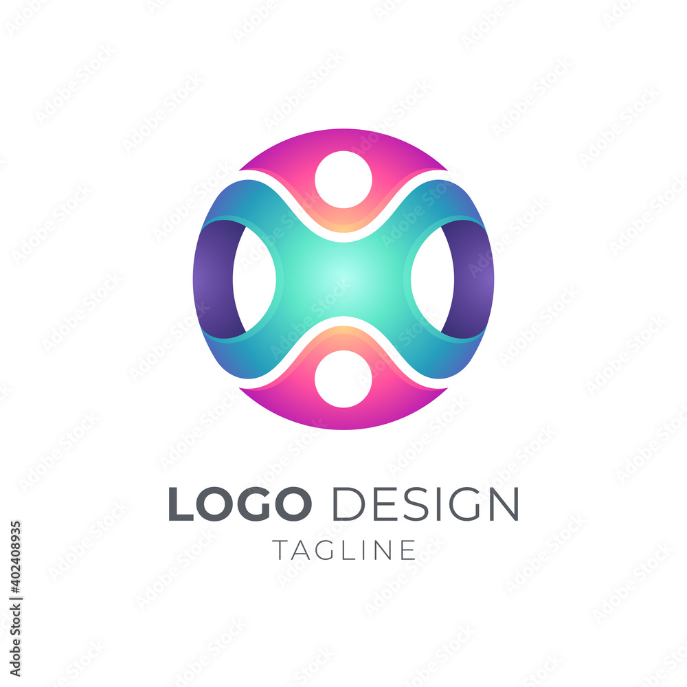 3d Human Logo