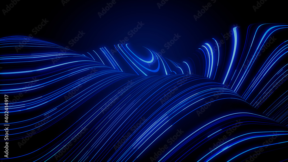 Sound Wave Vizualisation concept. Music audio frequencies represented ...
