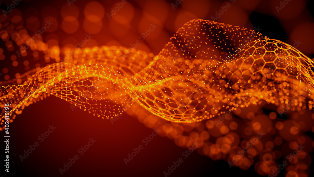Sound Wave Vizualisation concept. Music audio frequencies represented ...