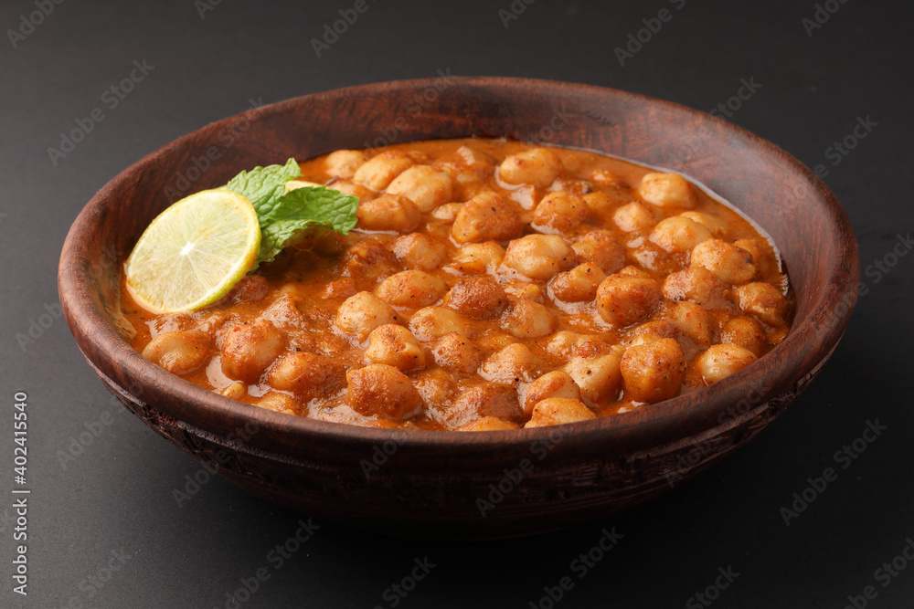 indian traditional food chhole/Punjabi Chhole Curry, Indian food Stock ...