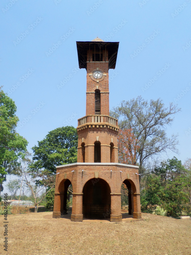 Clock tower in Malawian city of Zomba which serves as their World War I ...