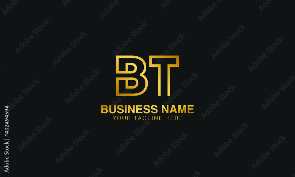 BT B T initial logo | initial based abstract modern minimal creative ...