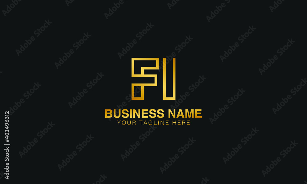 FI F I initial logo | initial based abstract modern minimal creative ...