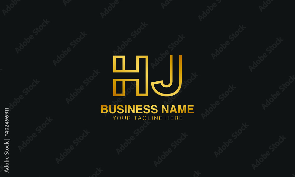 HJ H J initial logo | initial based abstract modern minimal creative ...