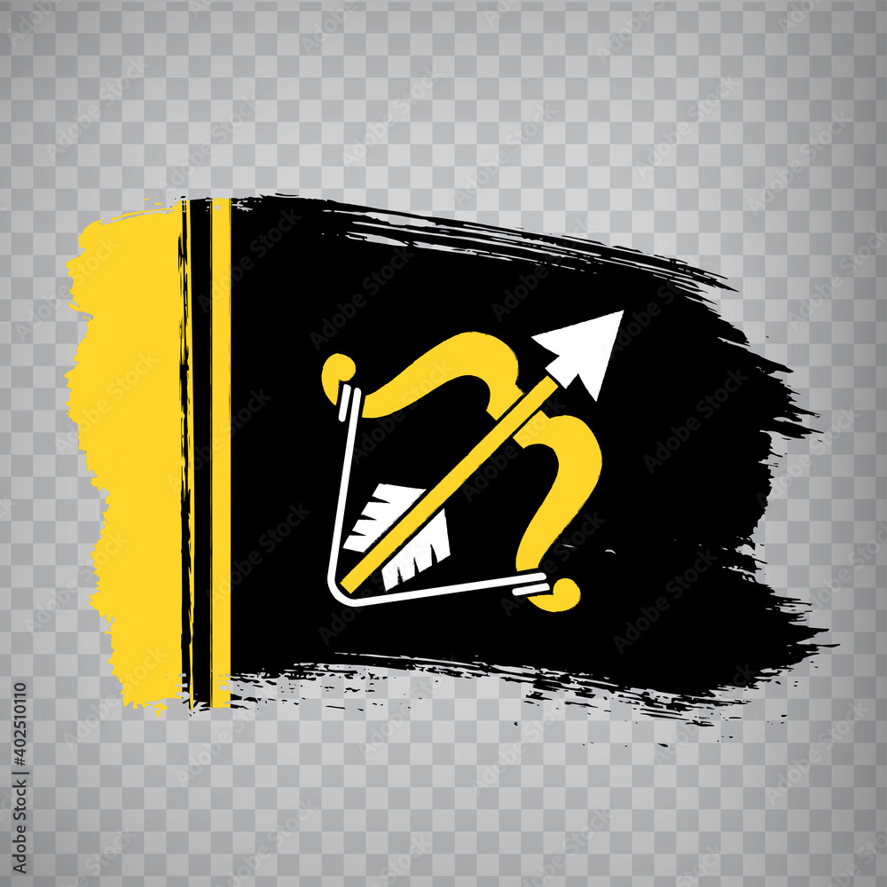 Flag South Savo Region brush strokes. Flag of Southern Savonia Region ...