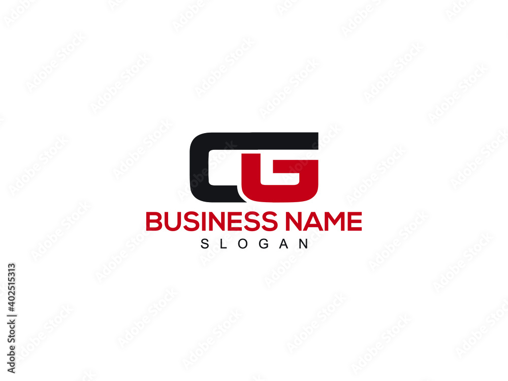 CG Letter Logo, cg logo image vector for business Stock Vector | Adobe ...