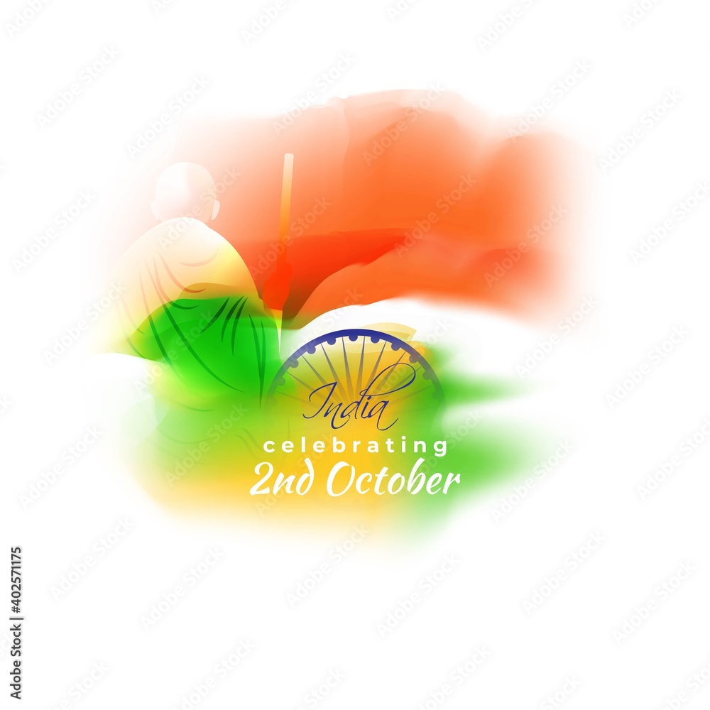 VECTOR ILLUSTRATION OF CONCEPT BANNER FOR HAPPY GANDHI JAYANTI, 2 ...