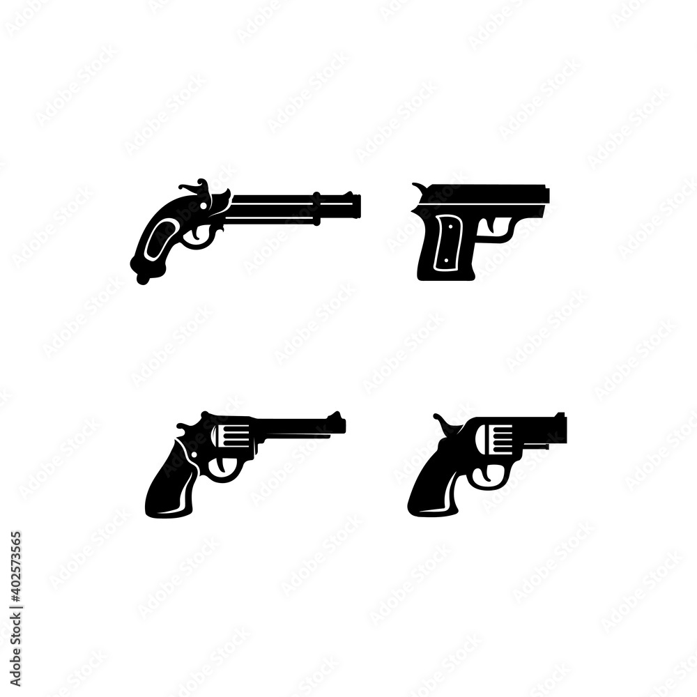 Gun logo and Army soldier sniper shot vector Design Illustration ...
