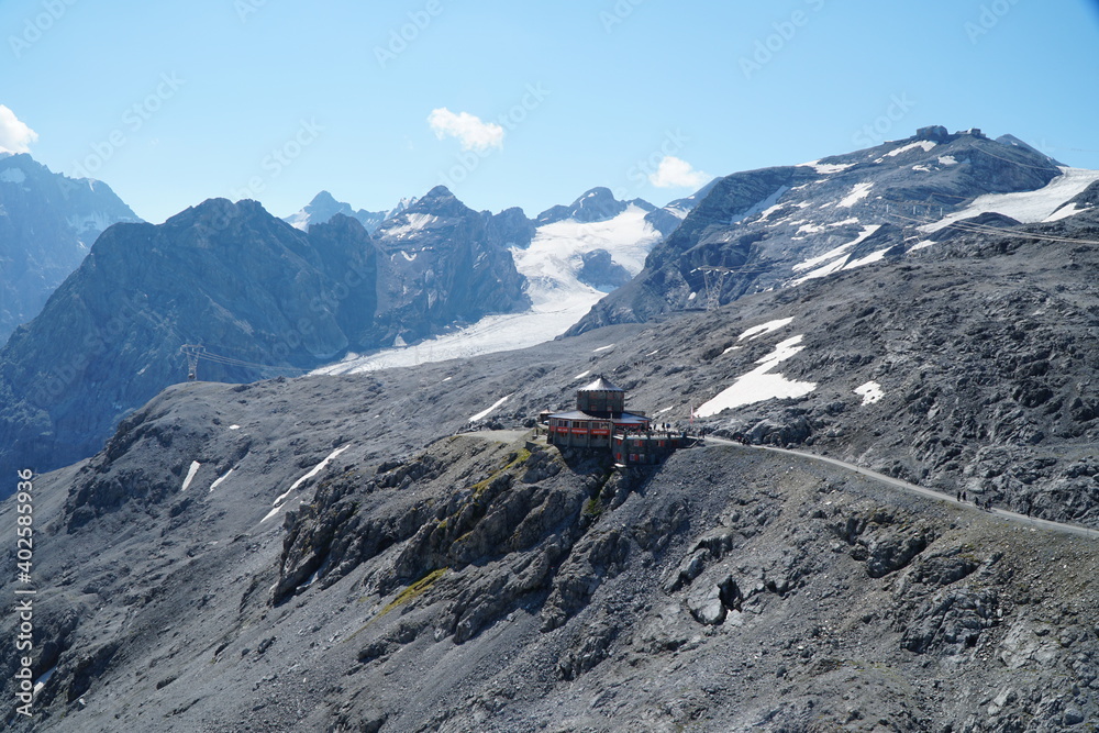 Tibet Hütte Stilfser Joch Stock Photo | Adobe Stock