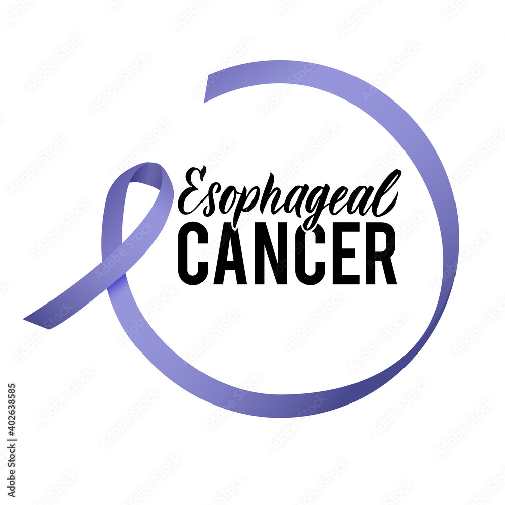 Vector Esophageal Cancer Awareness Calligraphy Poster Design. Stroke ...