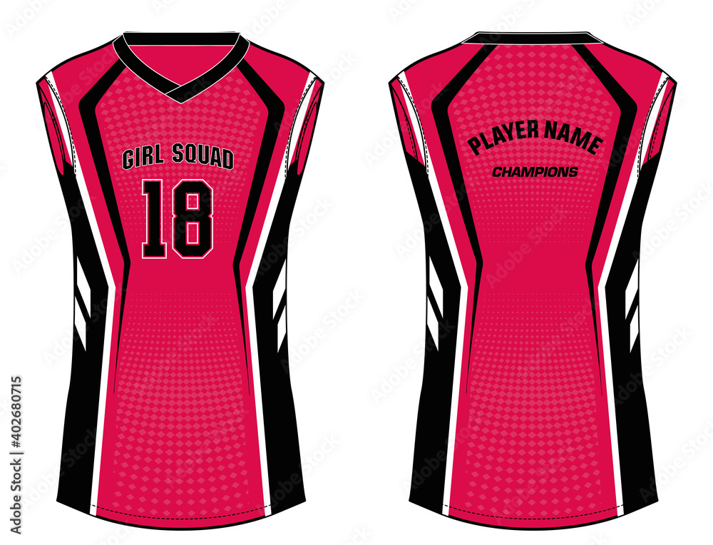 Women Sleeveless Tank top Sports t-shirt Jersey design concept ...